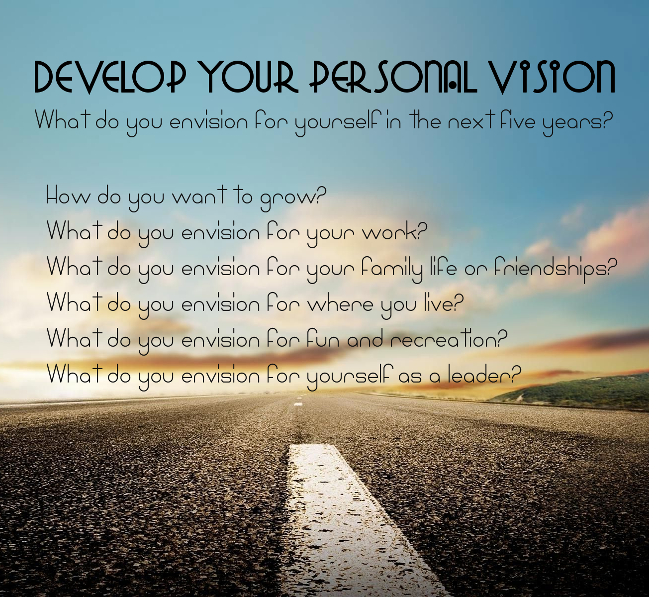 Developing Personal Vision – FINANCIAL PLANNING and STEWARDSHIP
